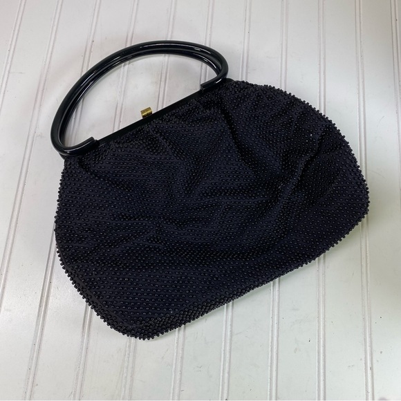 unbranded | Bags | Vintage Beaded Black Purse | Poshmark